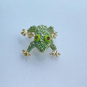 Vintage Pin Brooch Gold Toned Bumpy Frog Used - Etsy