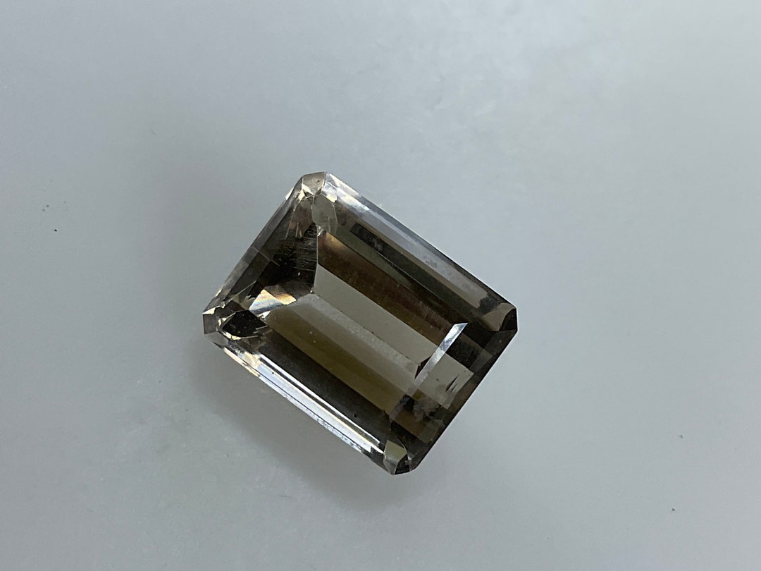 Vintage Smokey Quartz Rectangle Cut Stone Supply Used - Etsy