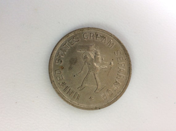 Vintage Souvenir Token United States Cream Separator Nickel | Etsy