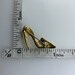 Vintage Pin Brooch Gold Toned High Heel Shoe With Champagne Enamel and ...