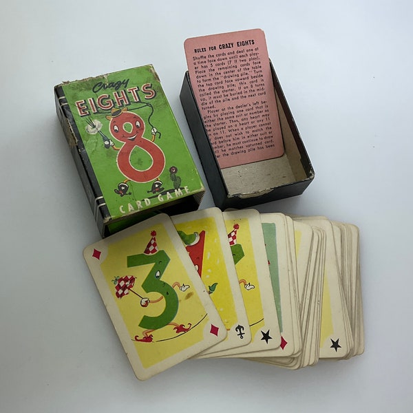 Whitman Crazy Eights - Etsy