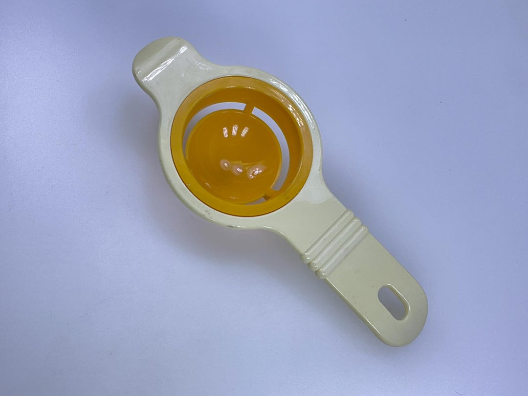 Vintage Egg Separator Yellow Cream Used - Etsy