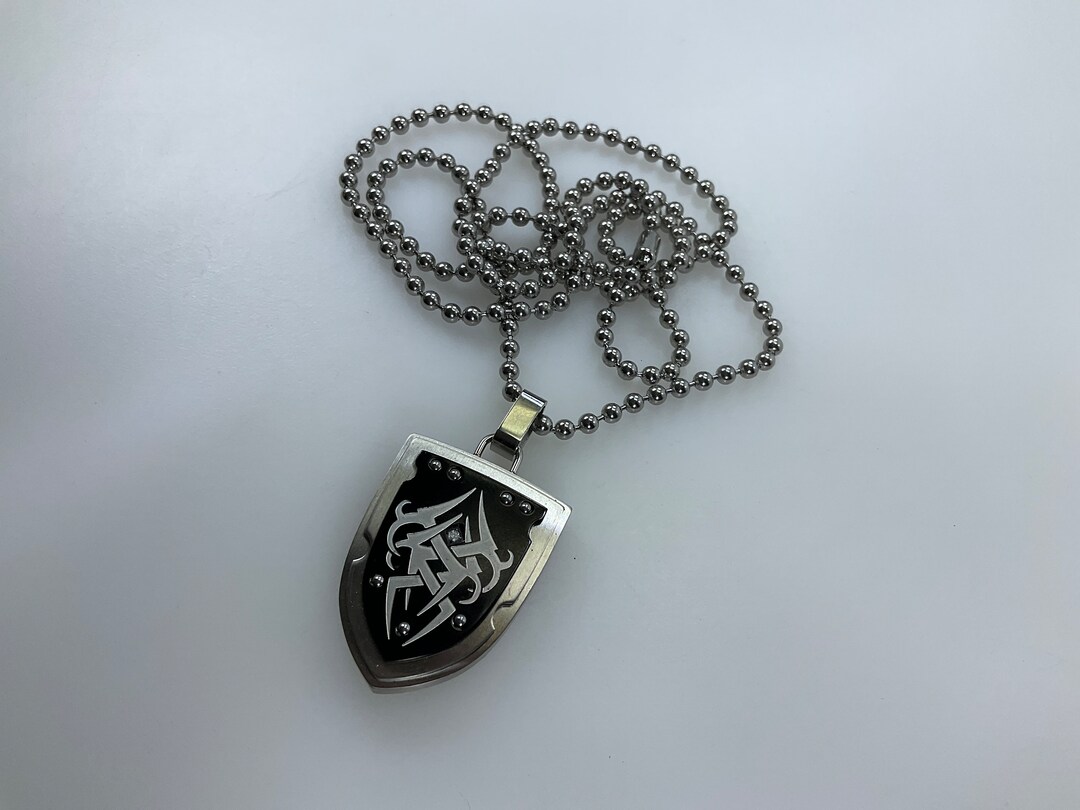 Vintage Black and Blue 28 Necklace Stainless Steel Black - Etsy