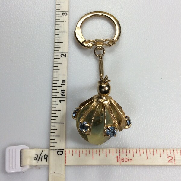 Rhinestone Heart Keychain - Etsy