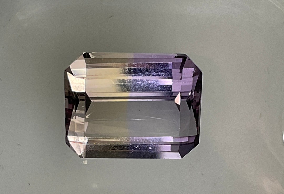 Vintage Gemstone Rectangle Emerald Cut Ametrine Old Stock - Etsy