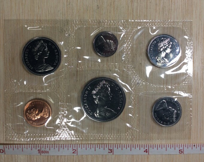 1971 Royal Canadian Mint Set Coins Ottawa Canada Uncirculated - Etsy