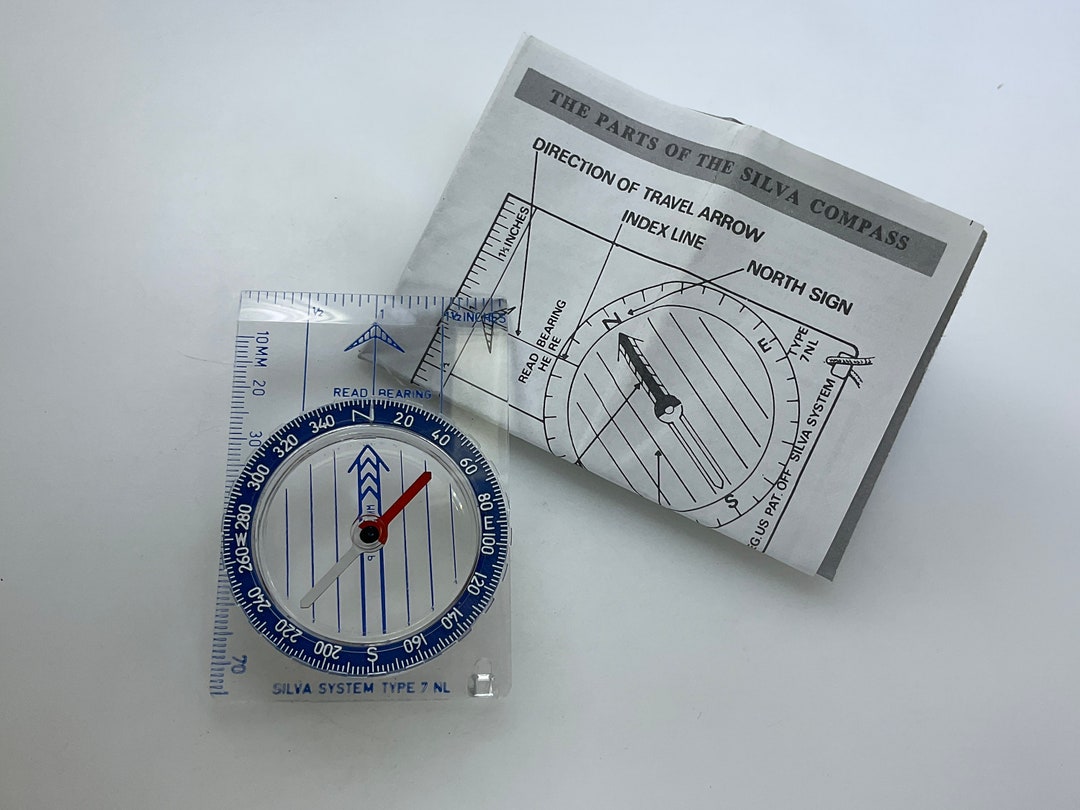 Vintage Silva System Compass Type 7NL With Instruction Paper Used - Etsy