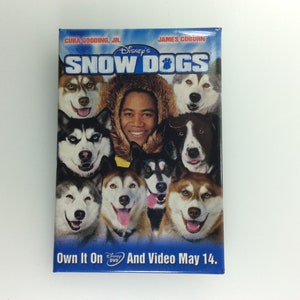 Vintage Pin Back Button Disney's Snow Dogs Own It on DVD and Video ...