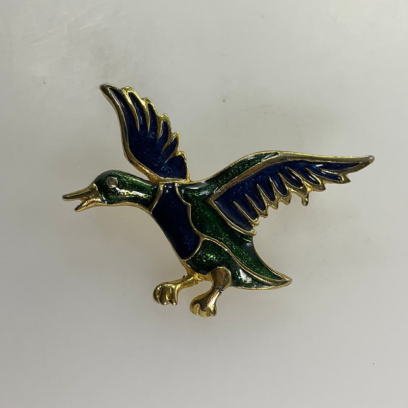 Duck Brooch - Etsy