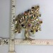 Vintage Dodd's Gold Toned Pin Brooch Tree With Blue Green Purple Red ...