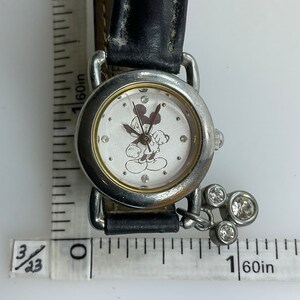 Vintage Disney Watch Mickey Mouse With Clear Rhinestones Working ...