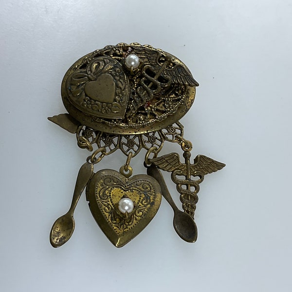 Caduceus Pin Brooch - Etsy