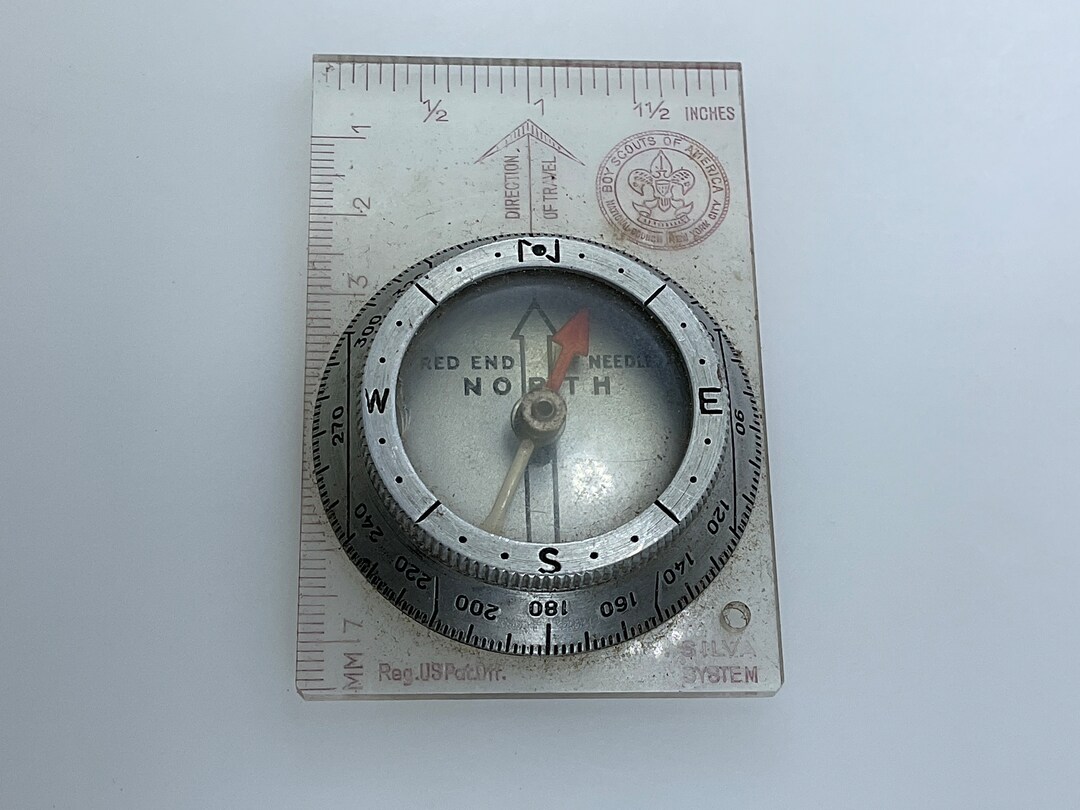 Vintage Boy Scout Compass Silva System Shows Wear Used - Etsy