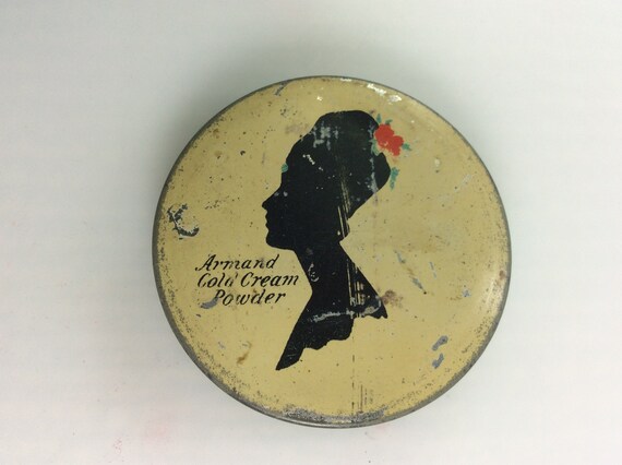 Vintage Armand Cold Cream Powder Compact Tin Round With - Etsy