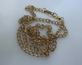 Vintage 28 Necklace Gold Toned Textured Chain Used - Etsy