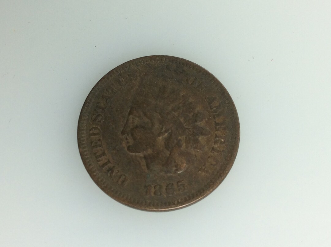 1865 United States Indian Head One Cent Coin Money Used - Etsy