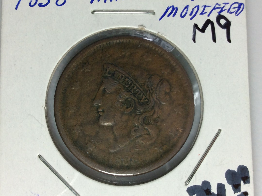 Vintage 1838 Large Liberty One Cent Coin Money US Used - Etsy