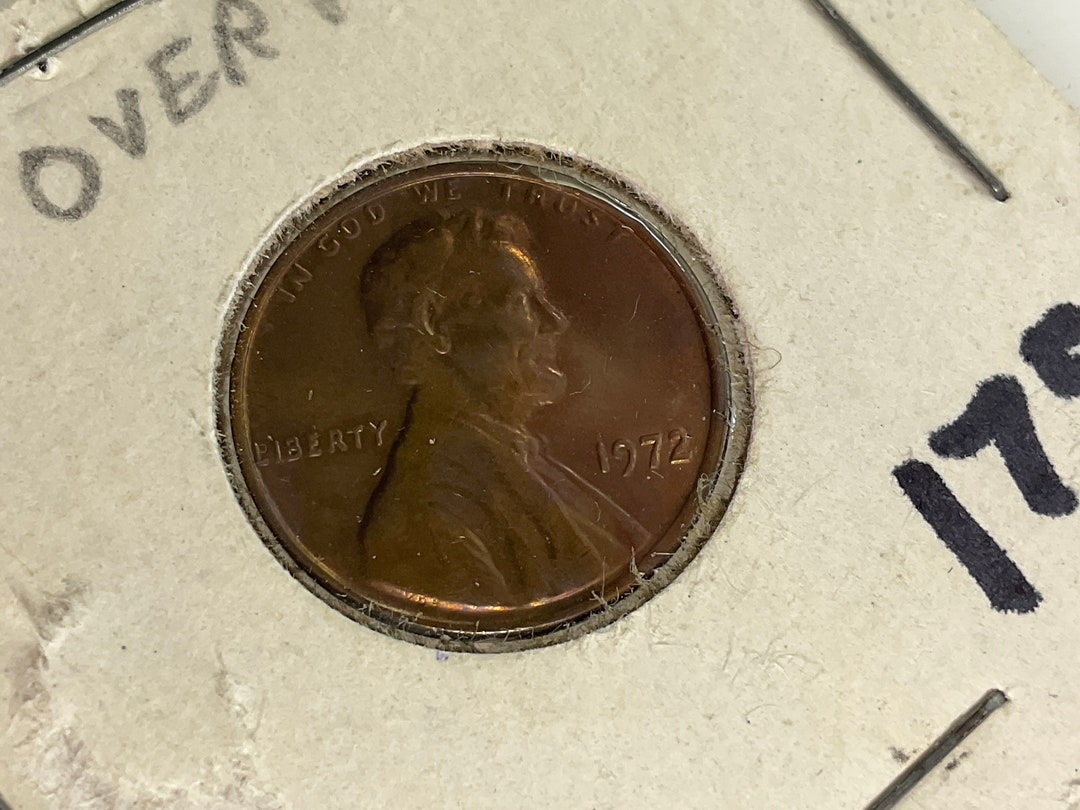 1972 Lincoln One Cent Coin Money Over Print Used - Etsy