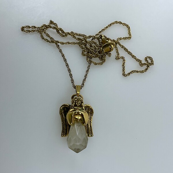 Vintage Avon Angel Necklace - Etsy