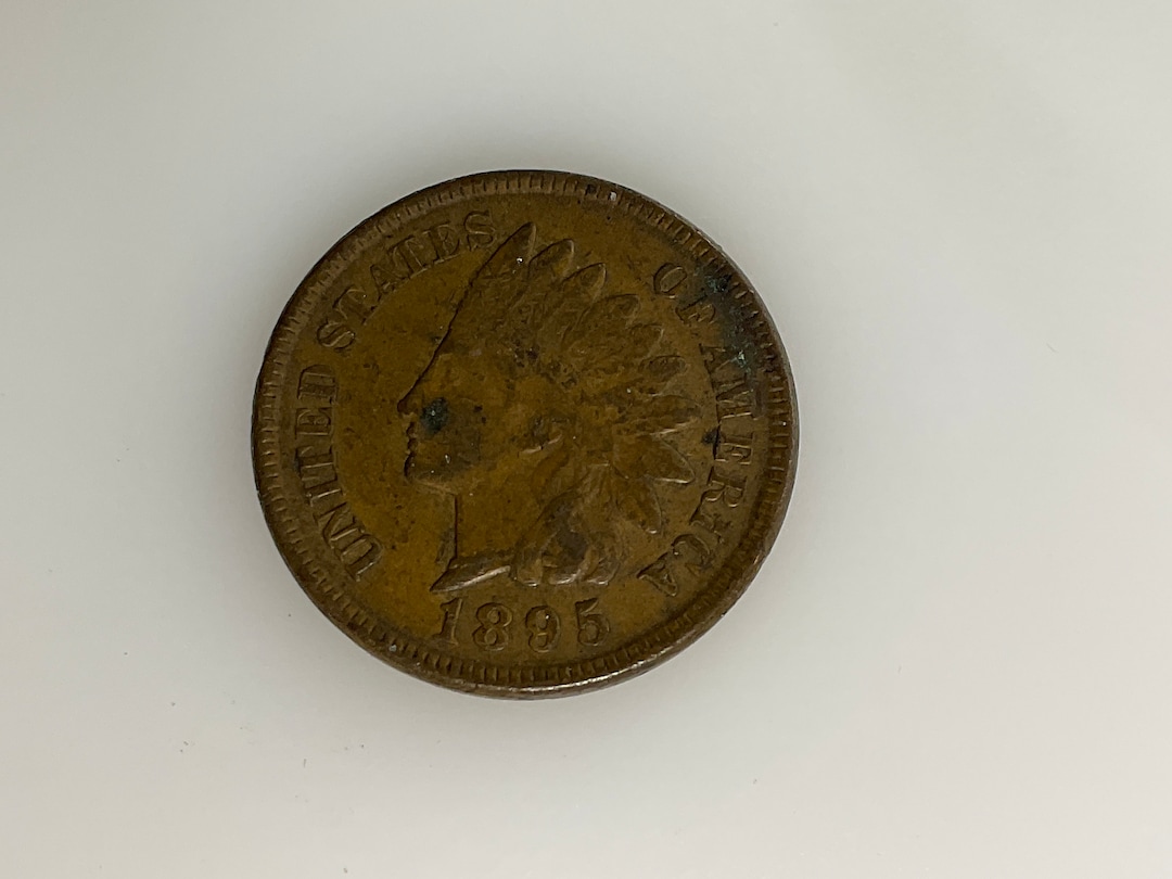 1895 Indian Head One Cent Coin Money Used - Etsy
