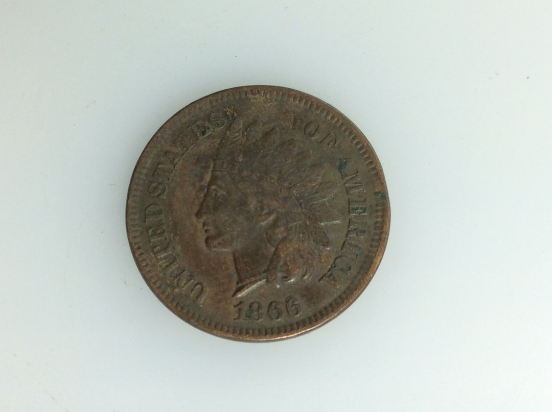 1866 United States Indian Head One Cent Coin Money Used - Etsy