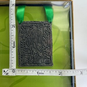 Vintage Wendell August Old Forge Pewter Christmas Ornament Rectangle ...