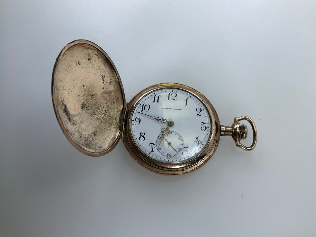 Vintage George Feldman Private Label Franklin Pa Pocket Watch Longines ...