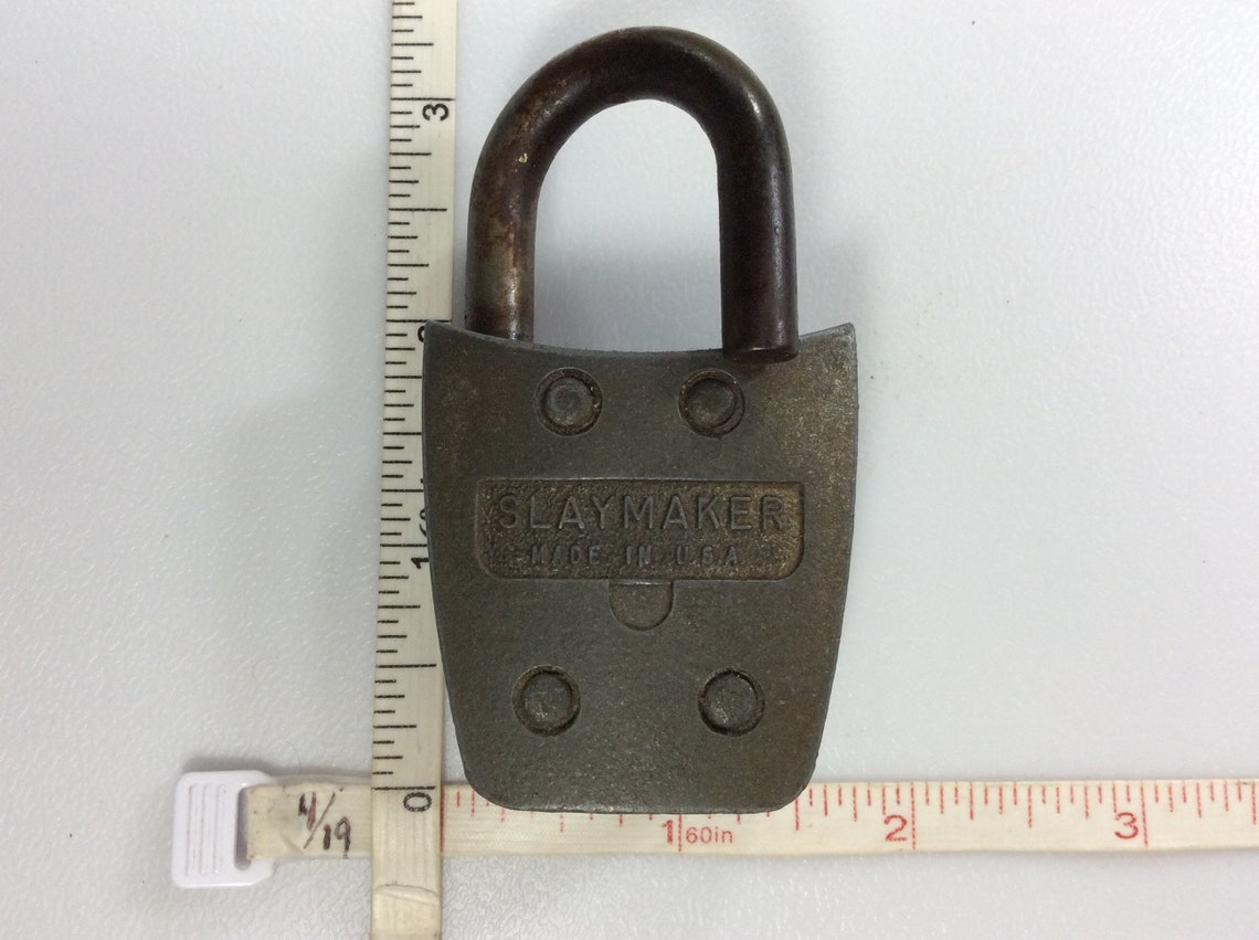Vintage Slaymaker Rustless Lock Padlock No Key and Locked Used | Etsy