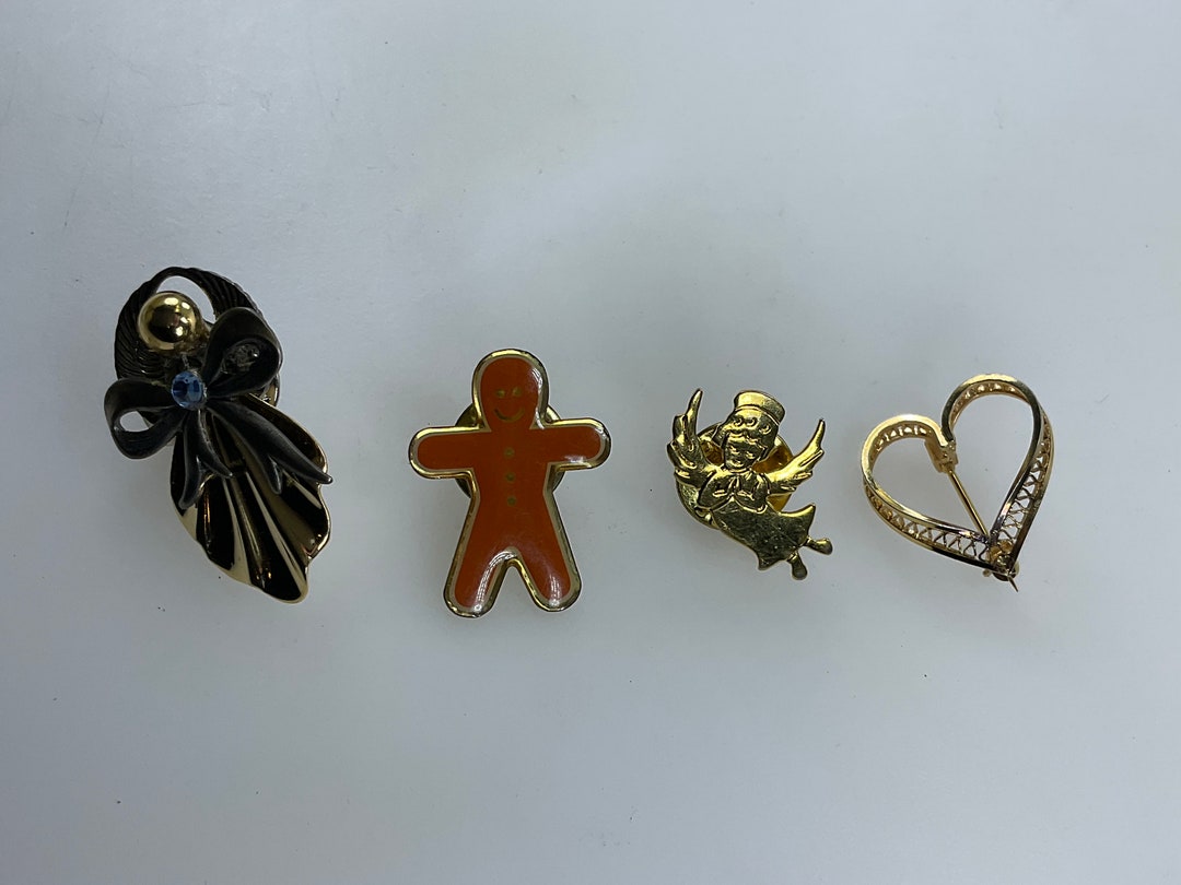 Vintage Lot of 4 Pins Assorted Designs as is Used - Etsy