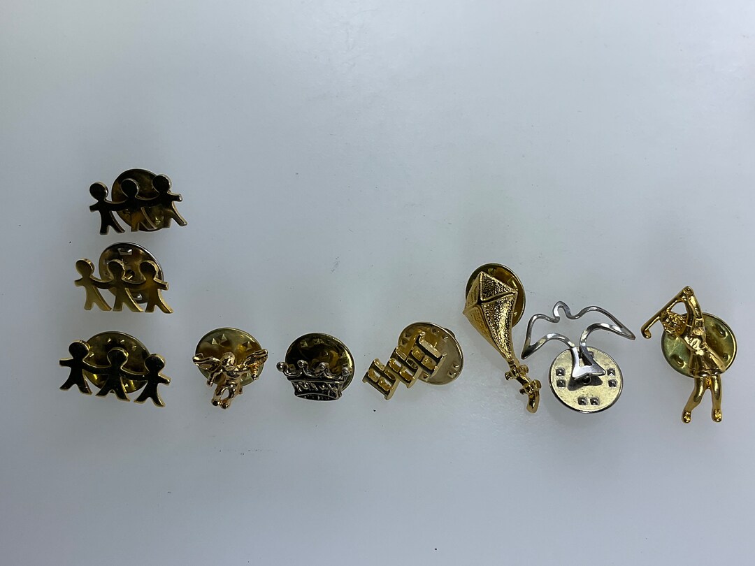 Vintage Lot of 9 Pins Assorted Designs as is Used - Etsy