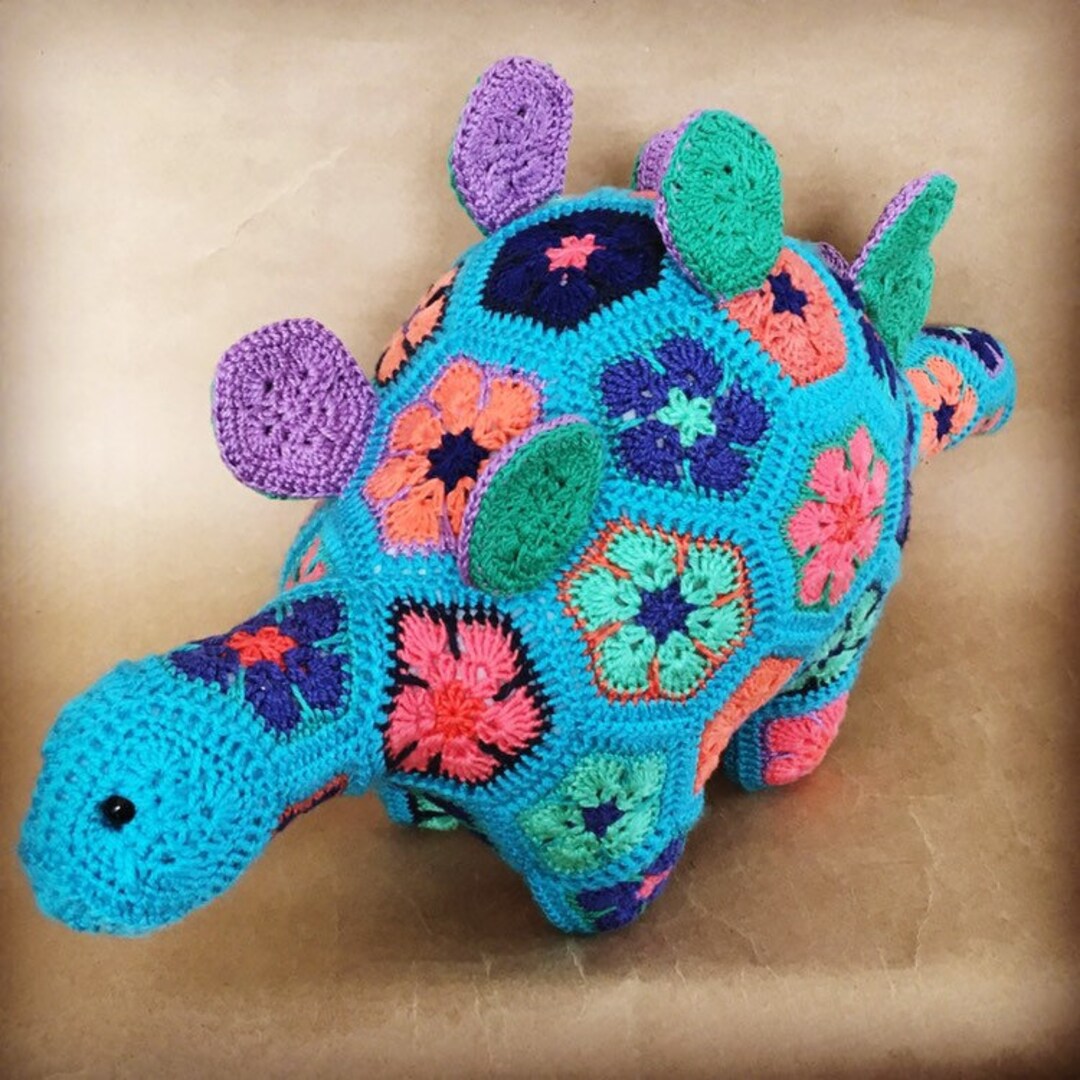 Custom Handmade African Flower Dinosaur - Etsy