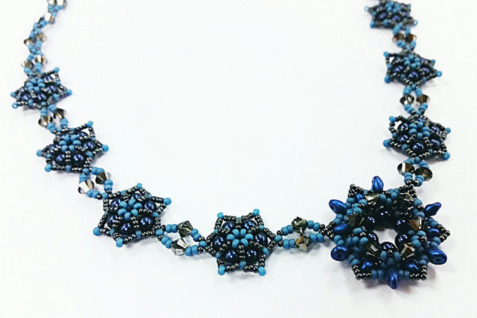 Beading Pattern Necklace Beading Pattern Superduo Pearls Tutorial - Etsy