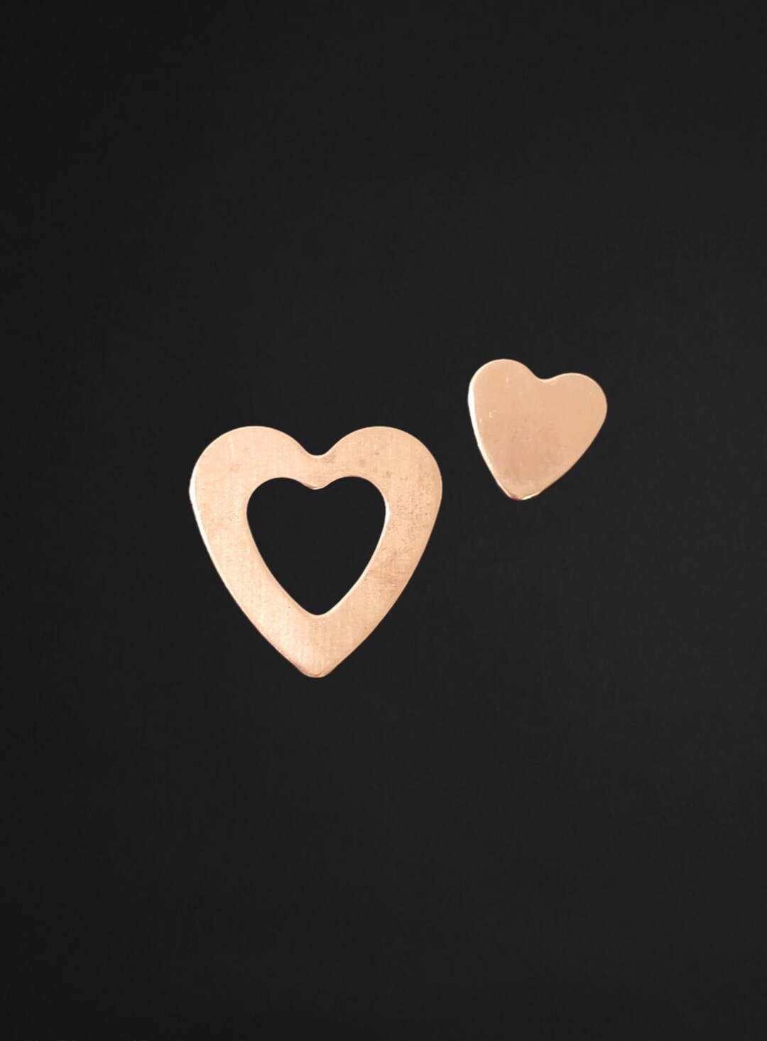 H0011 Heart Inside Heart Cutout Shape Metal Blanks - Etsy