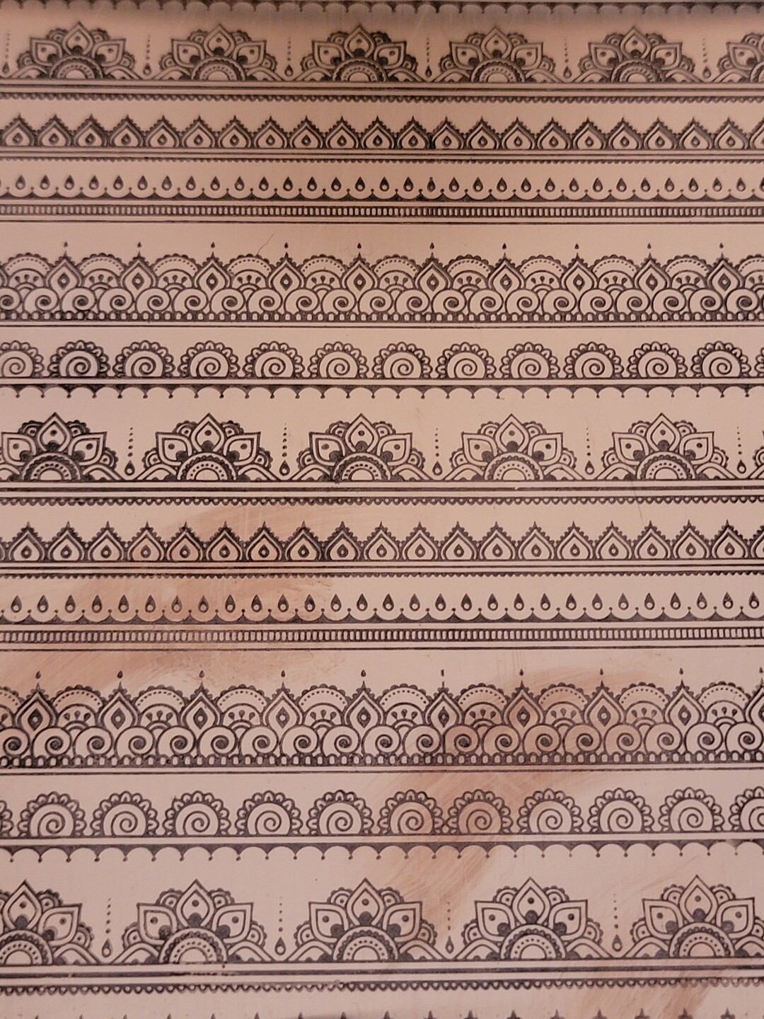 E2035 Mehndi Borders Etched Metal Sheet - Etsy