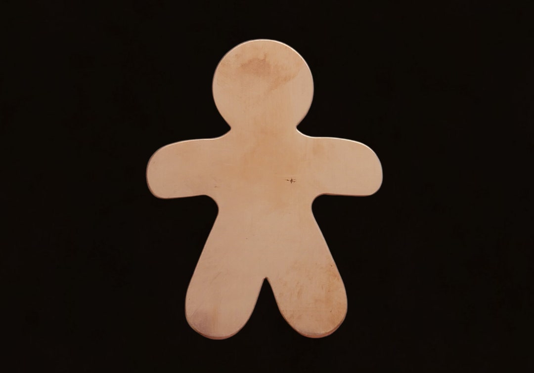 F0810 Jumbo Gingerbread Man Metal Blank - Etsy