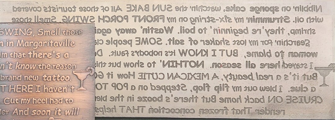 RMP0080 Margaritaville by Jimmy Buffett Rolling Mill Plate - Etsy