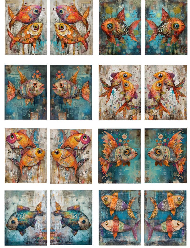 20641 Fishy Mixed Media Earring Sets – Waterslide Decal for Enamel ...