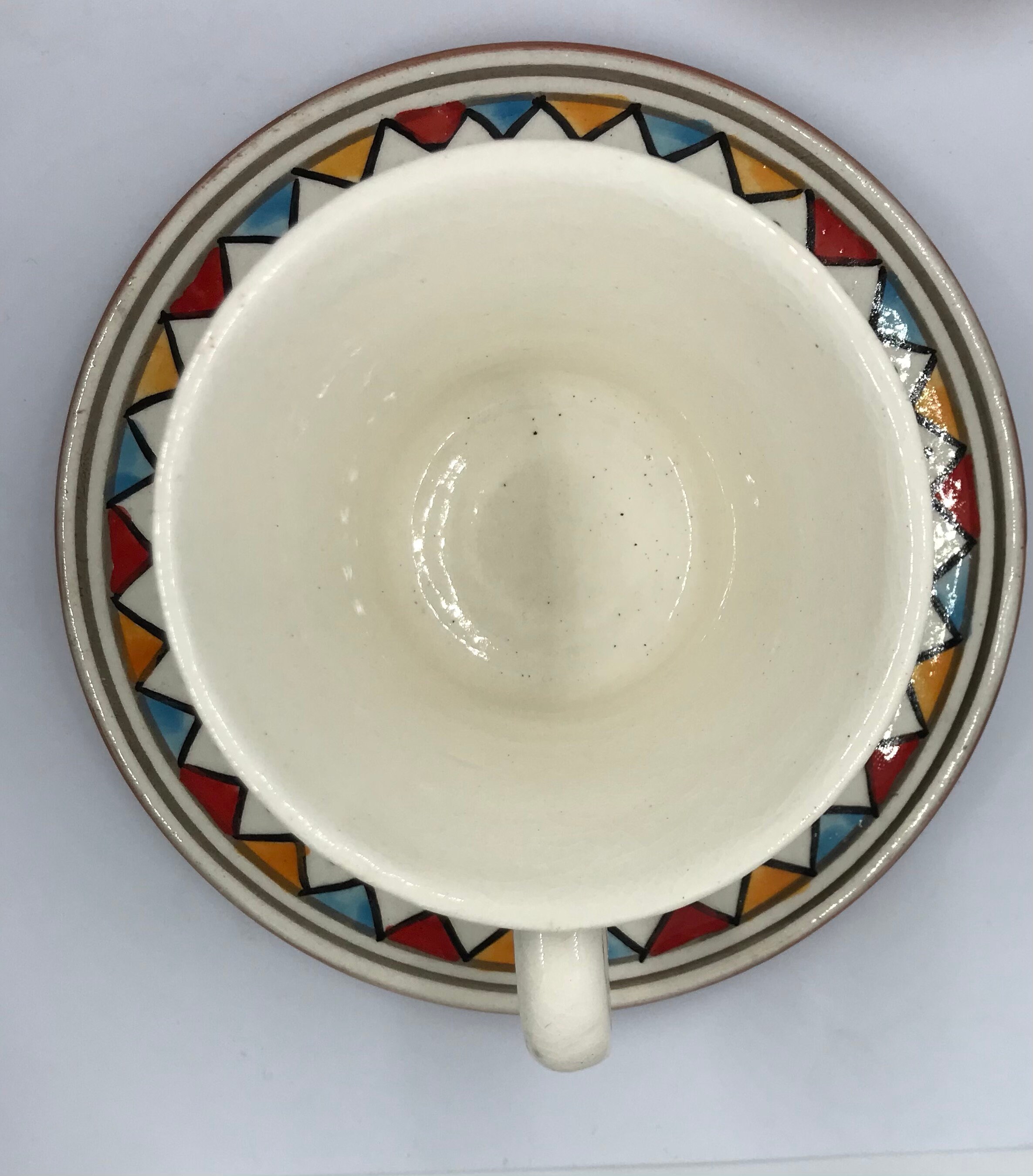 SAFI Handpainted Bohemian Tribal Moroccan Clay Tea or Coffee Cup - Etsy.de