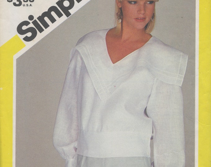 Softly Draped Dress Pattern, Two Lengths, Simplicity 6672 - UNCUT ...