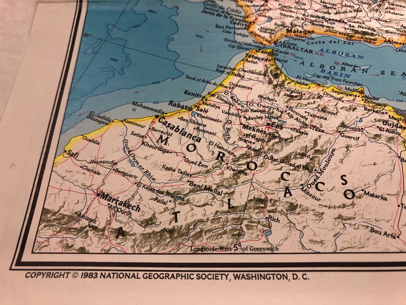 Original December 1983 Map of the History of Europe, National ...