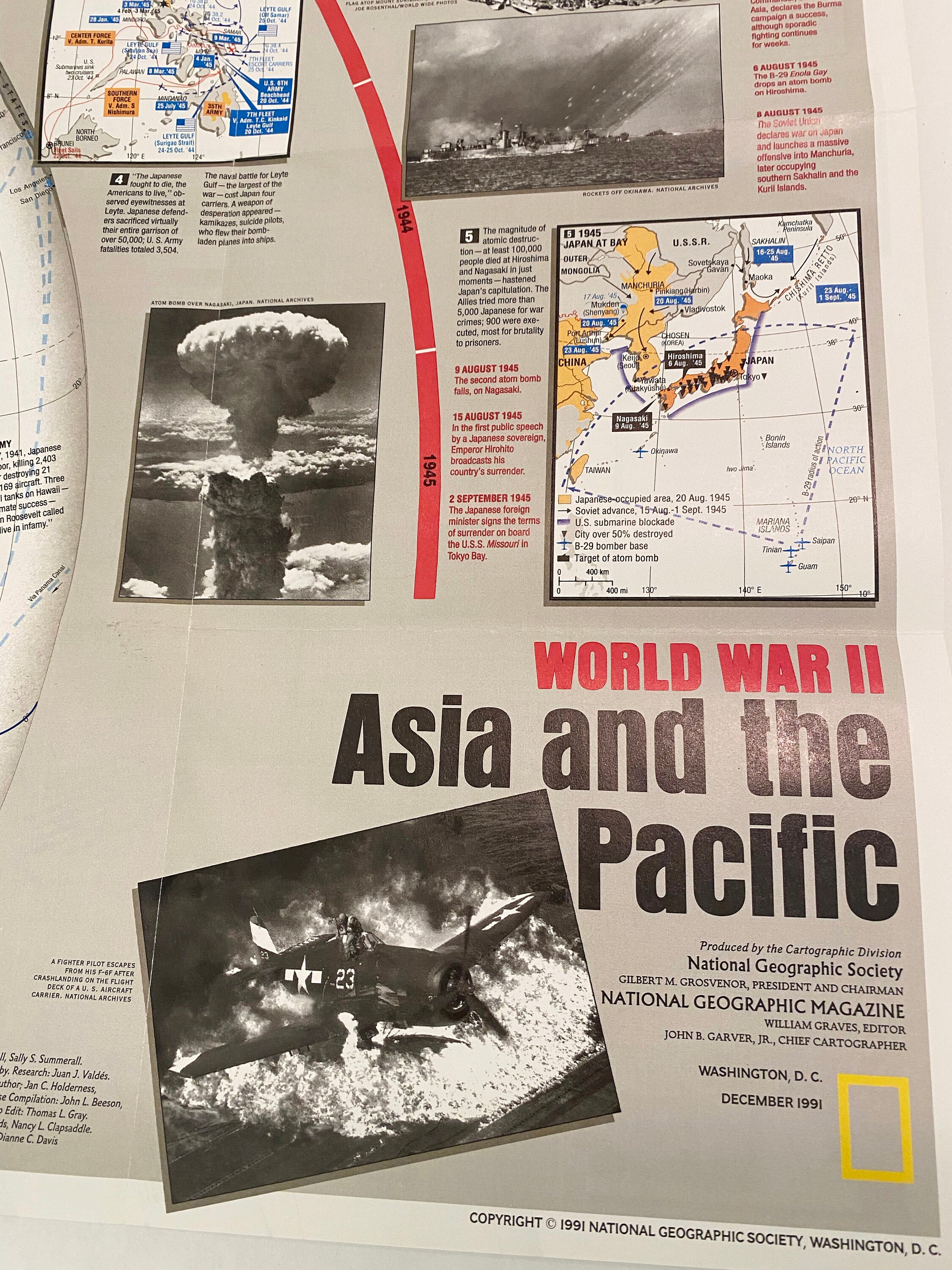 Original December 1991 Map of Europe and Africa/ WW2 Asia and - Etsy