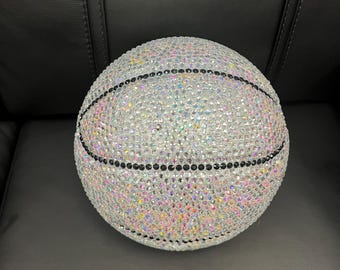 Custom Hand-beaded Basketball - Bedazzled Rhinestone - Etsy