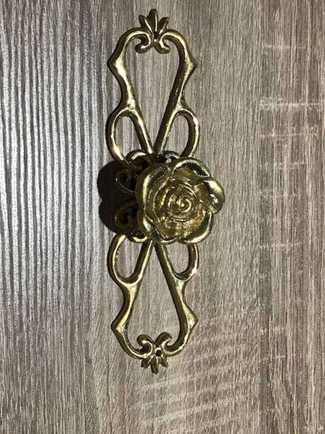 Vintage Medium Hand Crafted Rose Door or Drawer Pulls - Etsy