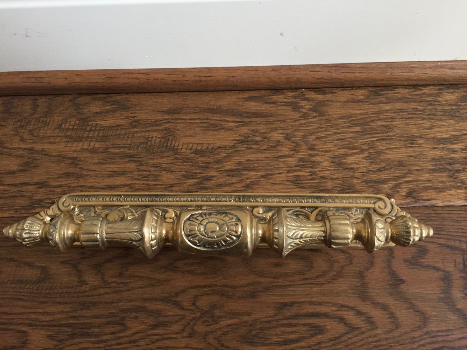 Vintage Hand Crafted Brass Handle With Intricate Design - Etsy
