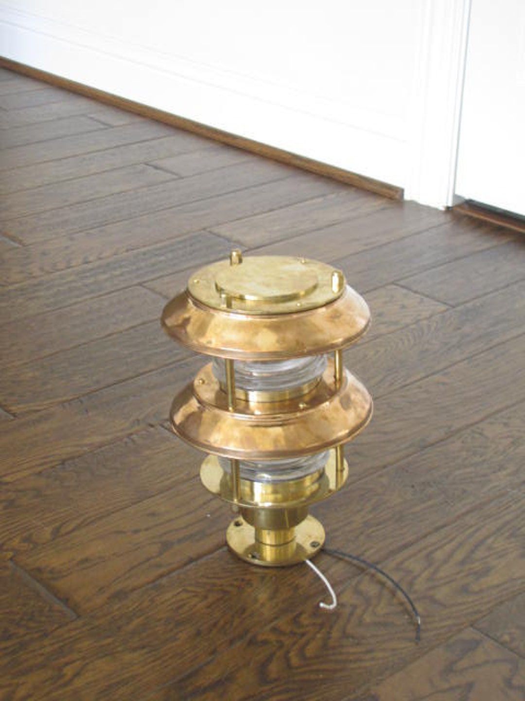 Vintage Brass and Copper Post Light- Refurbished, Rewired and Ready for ...