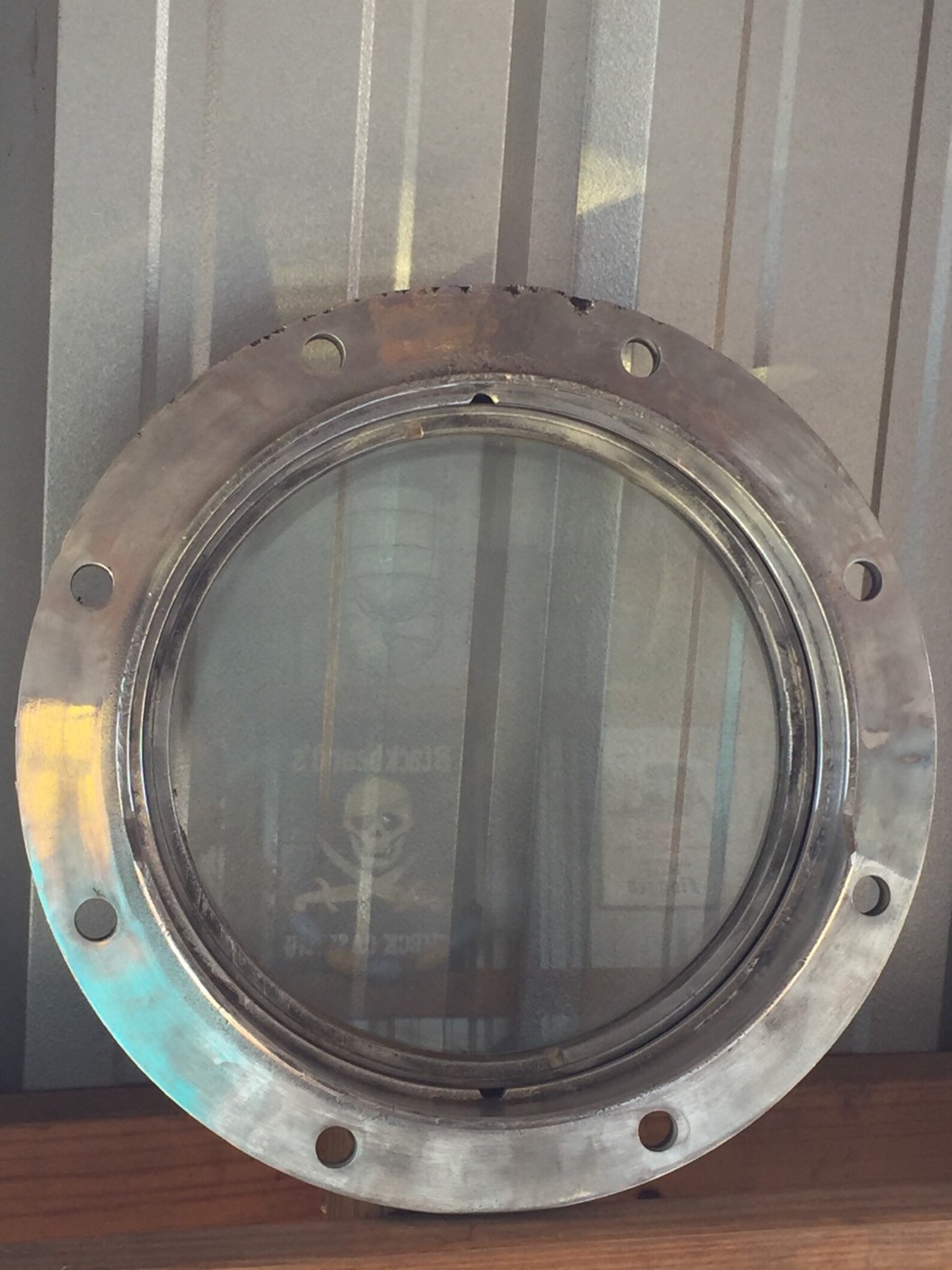 Vintage Medium 3 Key Aluminum Circular Porthole- Great as a Window ...