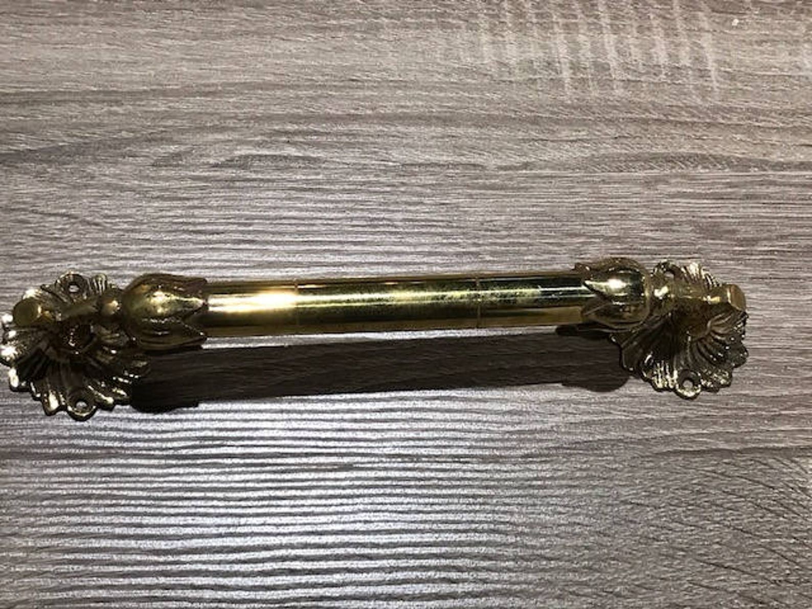 Vintage Brass Handcrafted Drawer Pull or Door Handle - Etsy