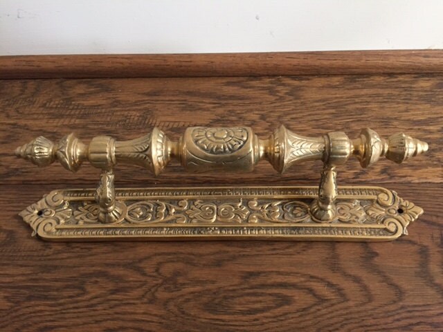 Vintage Hand Crafted Brass Handle With Intricate Design - Etsy