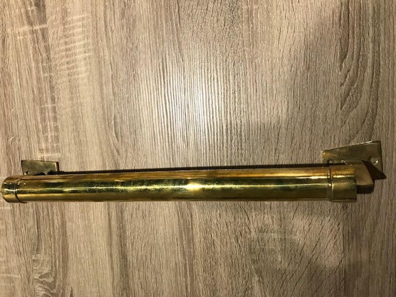 Vintage Hand Crafted Brass Tower Rods or Drawer Pulls - Etsy
