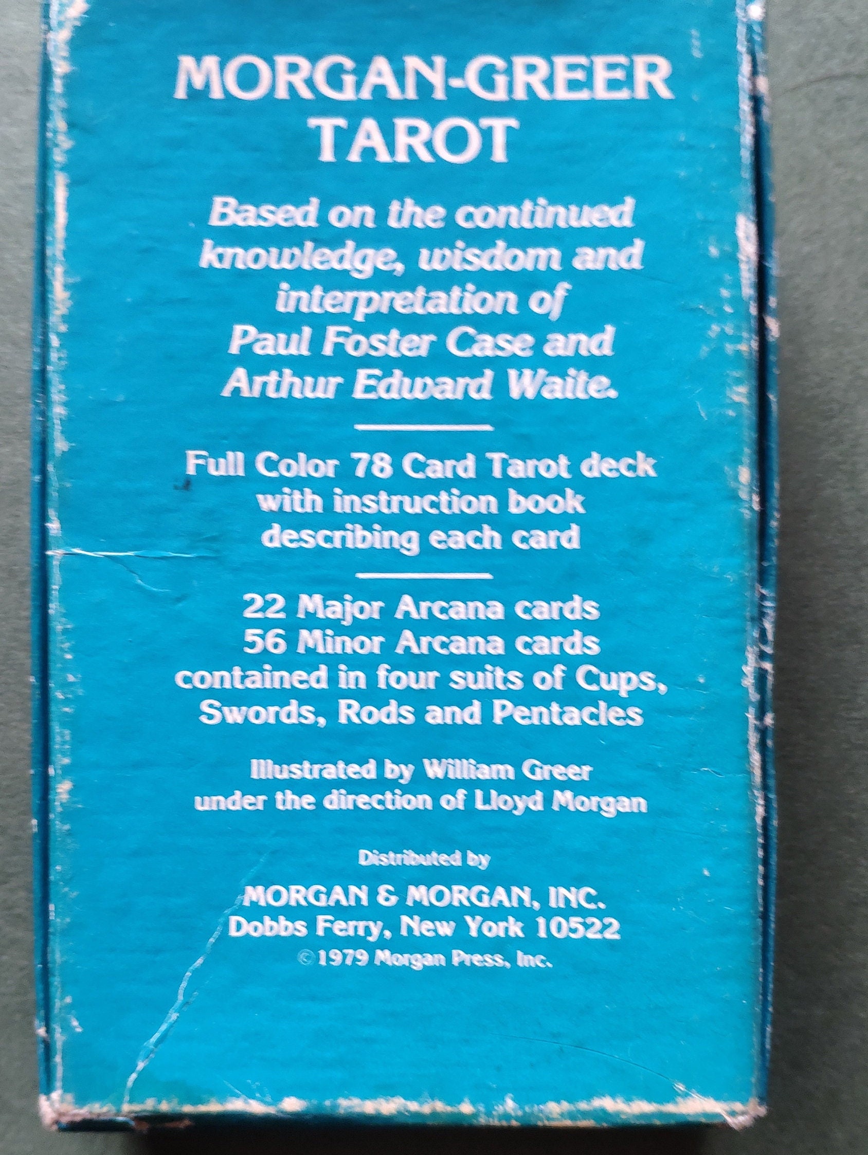 1979 MORGAN GREER TAROT. Rare and Important Deck. Morgan Press and ...